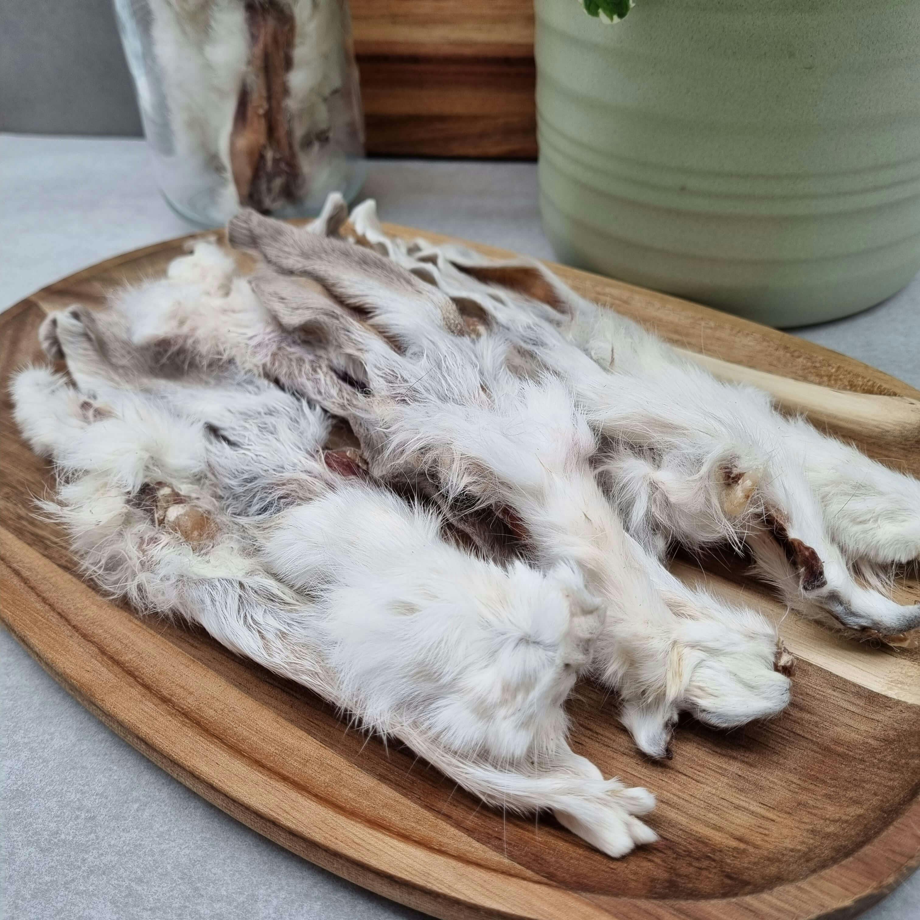 Furry Rabbits Ears for Dogs | 100% Natural Dog Treats