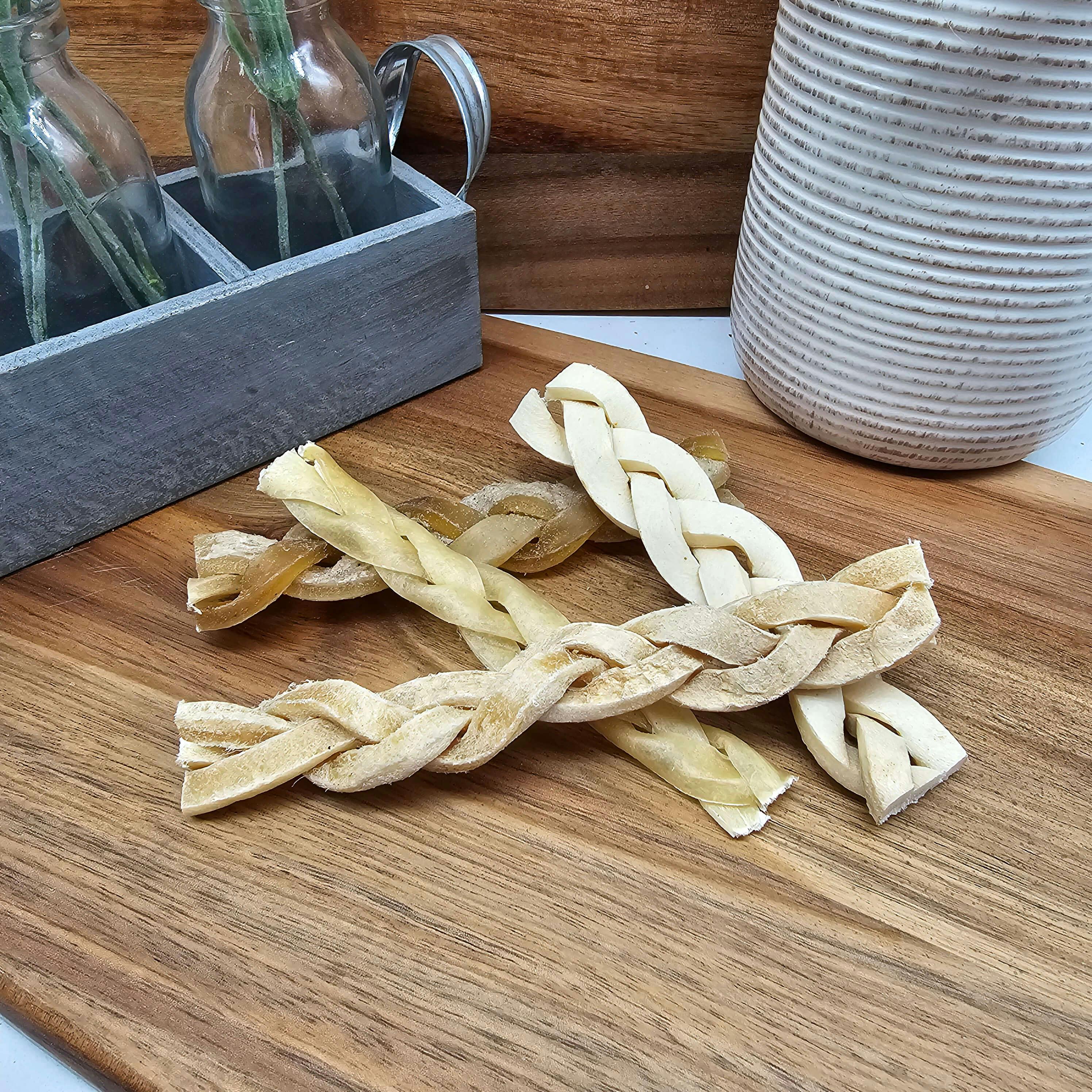 Braided Beef Head Skin | 100% Natural Dog Treats