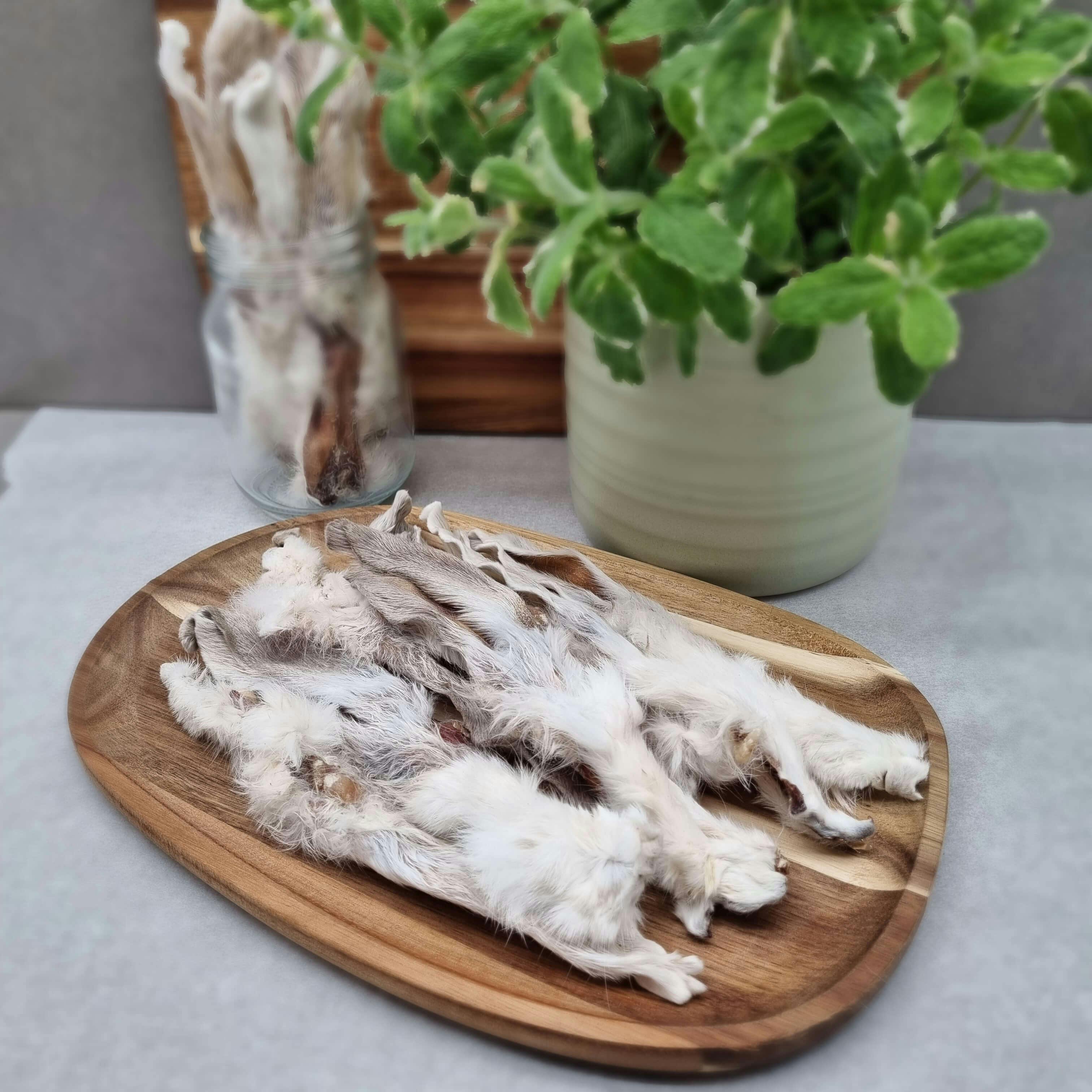 Furry Rabbits Ears for Dogs | 100% Natural Dog Treats