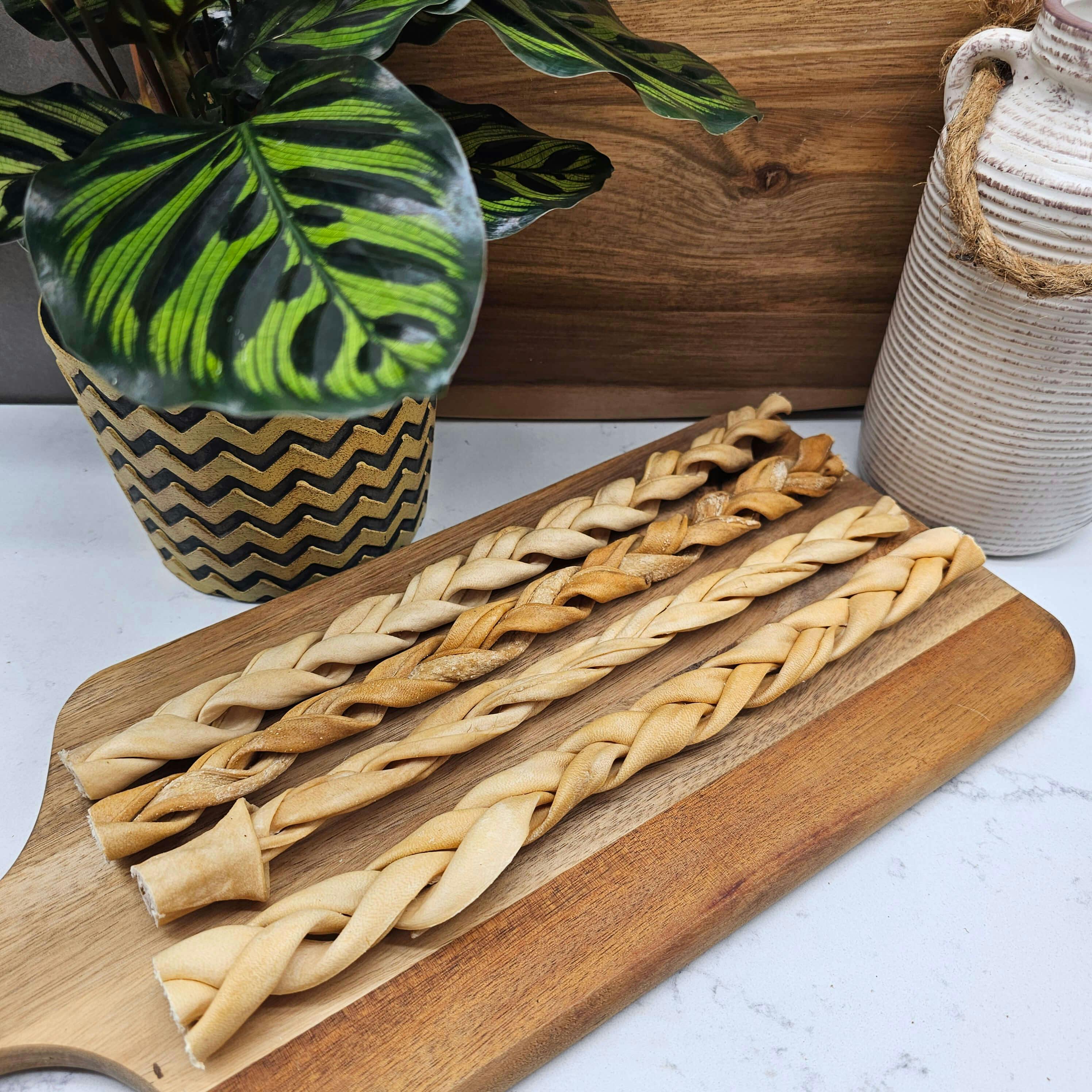 30cm Lamb Skin Braids | Proper Natural Treats & Chews