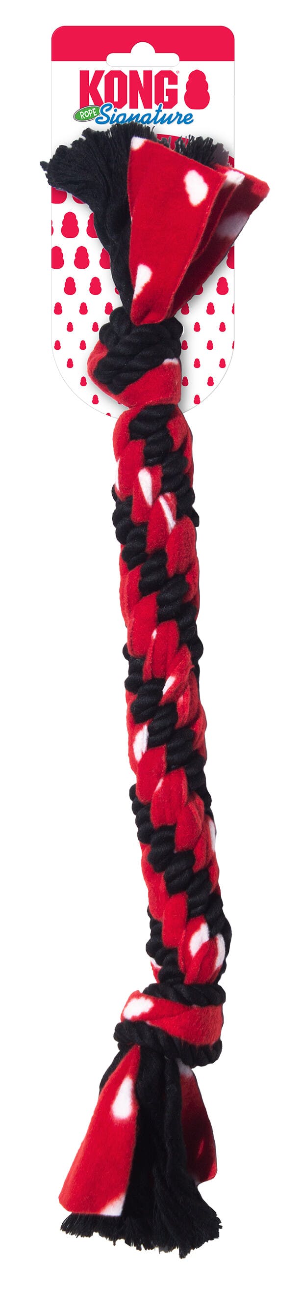 KONG Signature Rope Dual Knot | Braided Cotton & Fleece